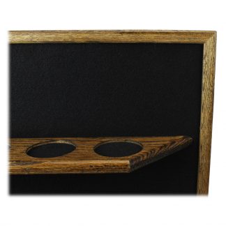 Pint Beer Glass Display Shelf - 12 place - Solid Oak - Display Shack