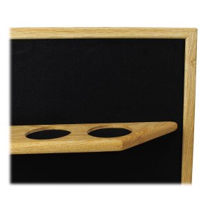 Pint Beer Glass Display Shelf - 12 place - Solid Oak - Display Shack