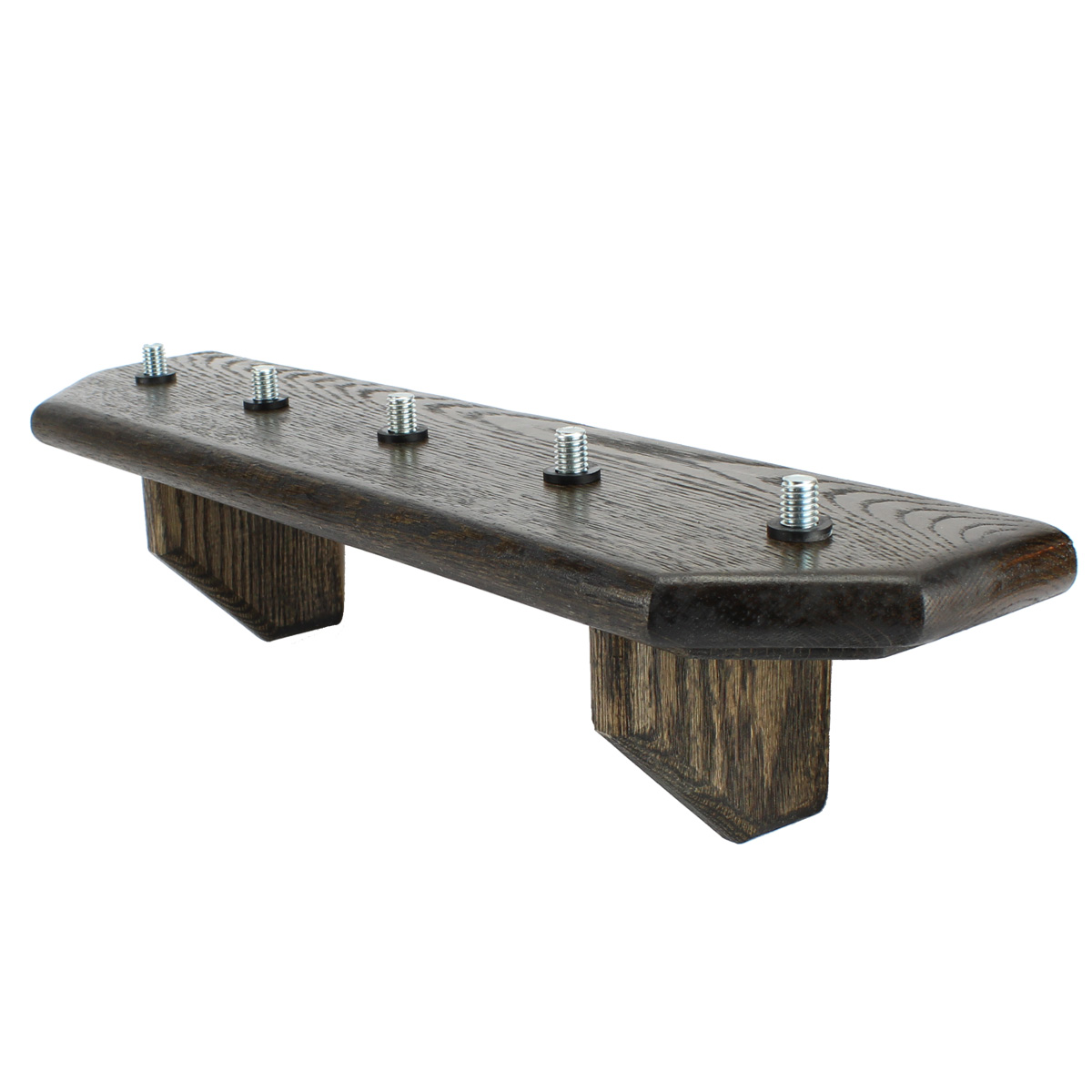 Tap Handle Display Shelf - 5 Place Solid Oak - Display Shack