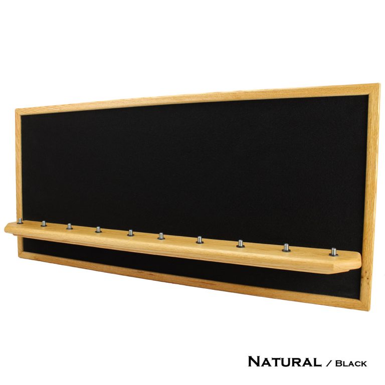 Tap Handle Display Shelf - Deluxe 10 Place w/ Felt Back - Display Shack