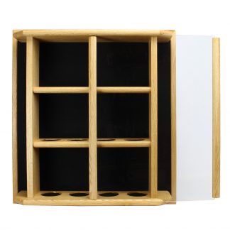 Pint Glass Display Case - 12 Place wall hanging w/ Door