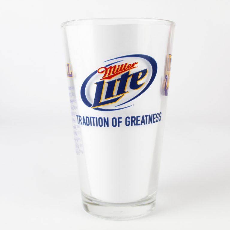 Beer Pint Glass - Miller Lite NFL MN Vikings 50 Years Of Greatness ...