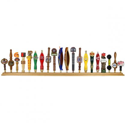 Beer Tap Handle Display Stand - 20 Place Solid Oak - Display Shack