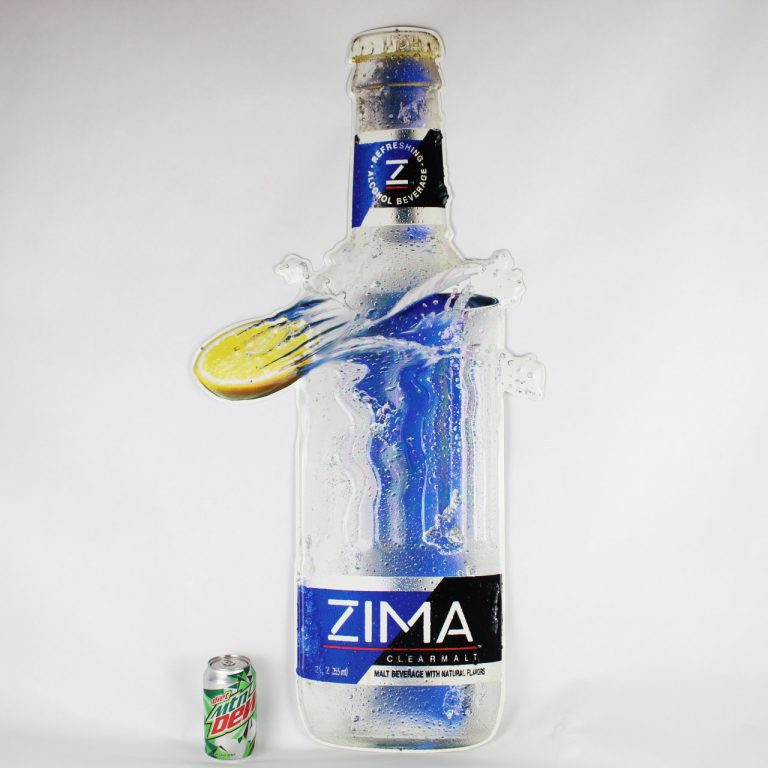Vintage Metal Sign - Large - Zima Clear Malt Beverage