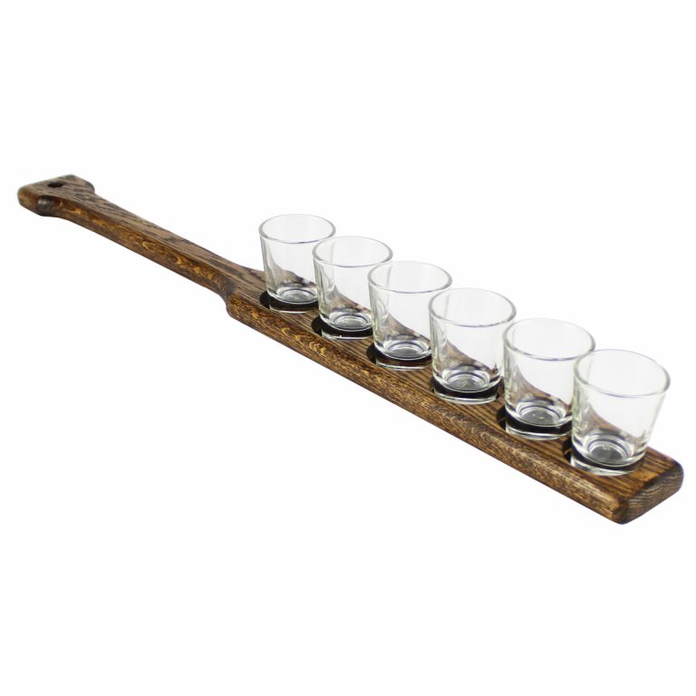 Shot Flight Stick - with 6 Shot Glasses - Display Shack