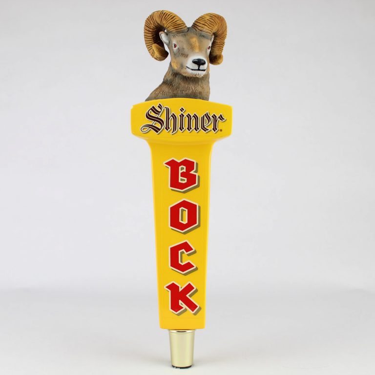Beer Tap Handle - Shiner Bock Rams Head - 12" Tall - Display Shack