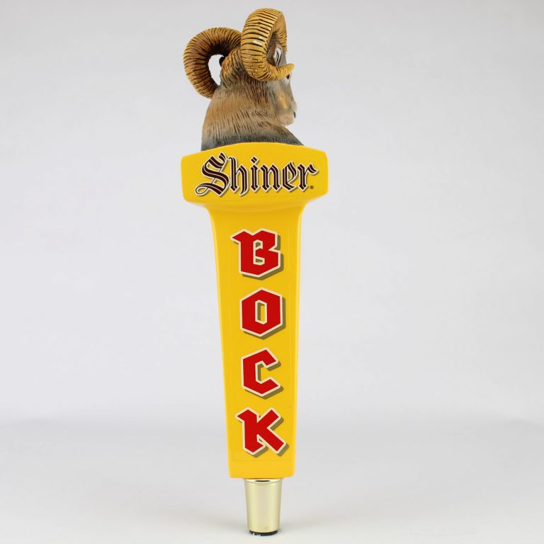 Beer Tap Handle - Shiner Bock Rams Head - 12" Tall - Display Shack