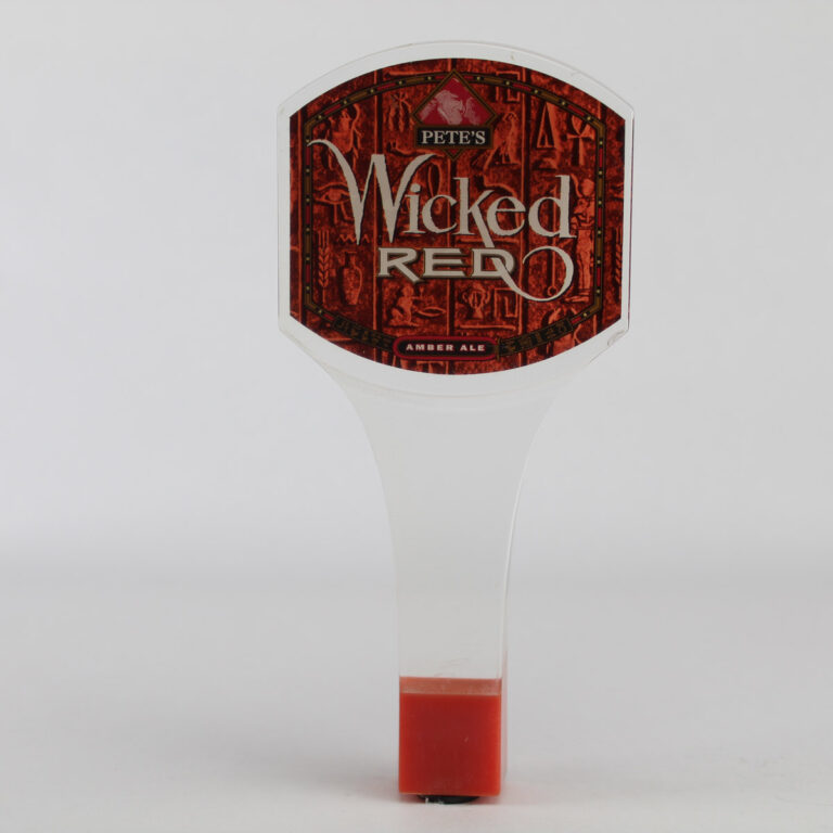 Beer Tap Handle - Pete's Wicked Red