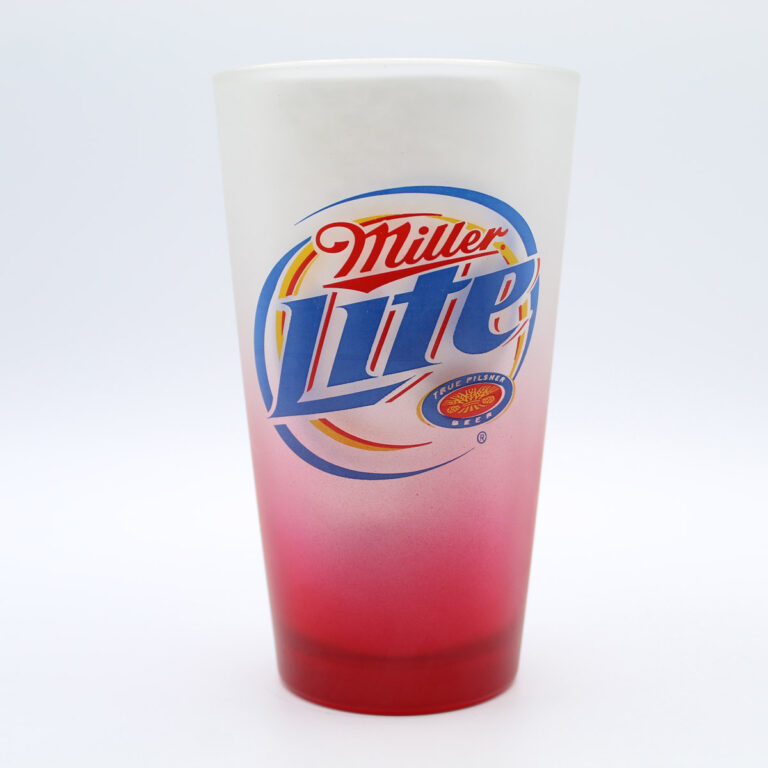 Beer Pint Glass - Miller Lite - Go Red 2005 Schedule