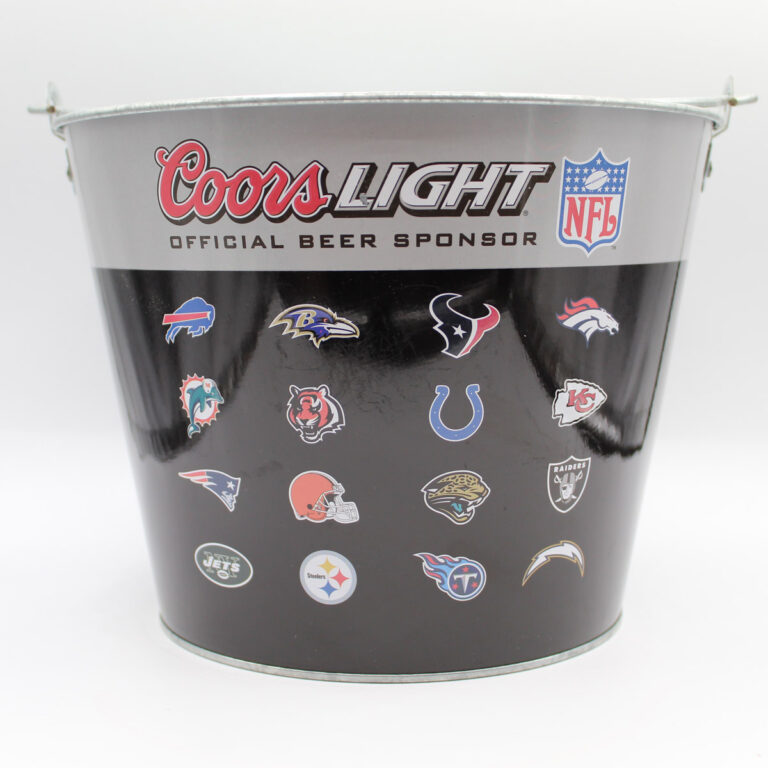 Beer Ice Bucket - Coors Light NFL team logos