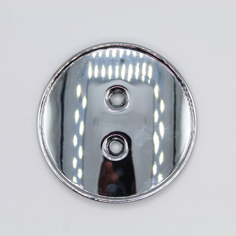Tap Handle Replacement Round Label Plate - Chrome